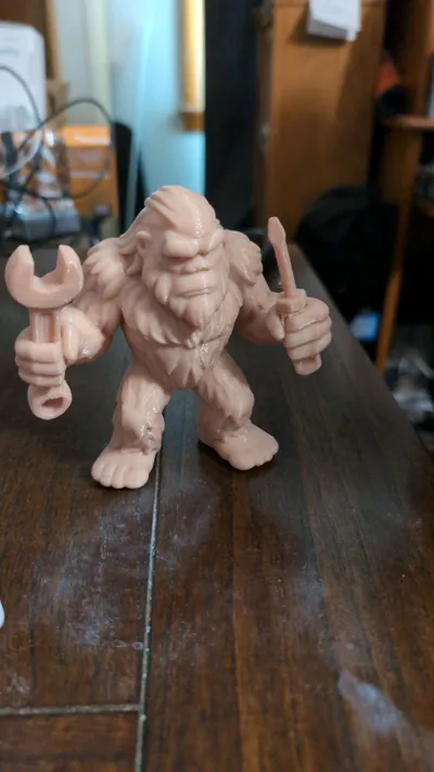 Sasquatch and his tools - Free 3D Print Model - MakerWorld
