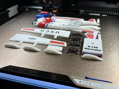 HC-130 USCG Plane Kit Card - Free 3D Print Model - MakerWorld