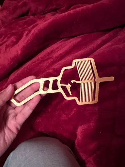 Toothpick Gun (Compliant mechanism) - Free 3D Print Model - MakerWorld
