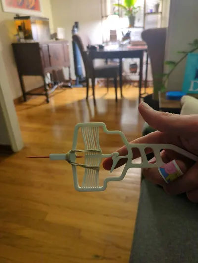 Toothpick Gun (Compliant mechanism) by ThisFact MakerWorld: Download ...