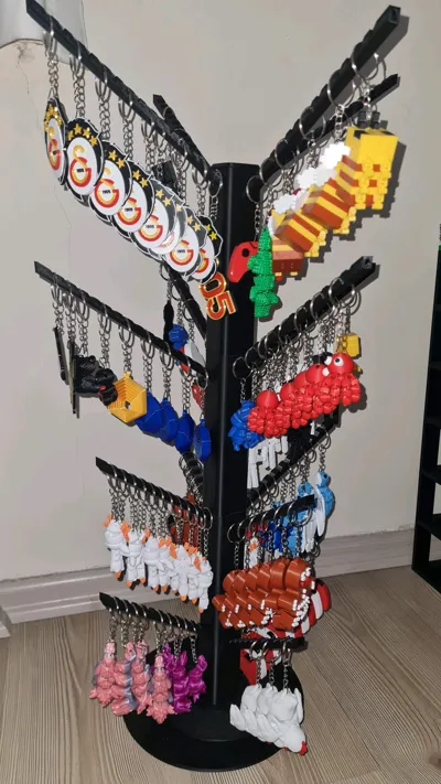XXL Modular Keychain Display Stand – Rotating by R3DY MakerWorld ...