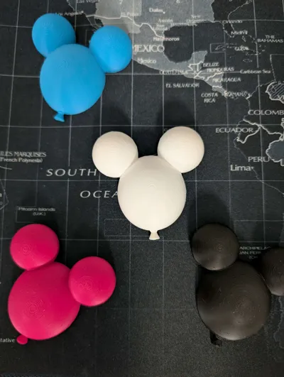 Mickey Balloon Magnets by megank MakerWorld: Download Free 3D Models