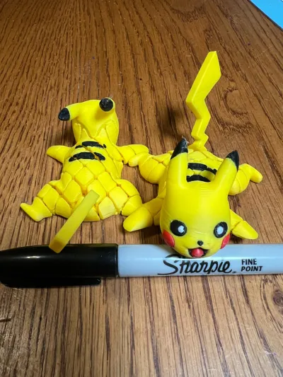Flexi Pikachu by FilliFuu MakerWorld: Download Free 3D Models