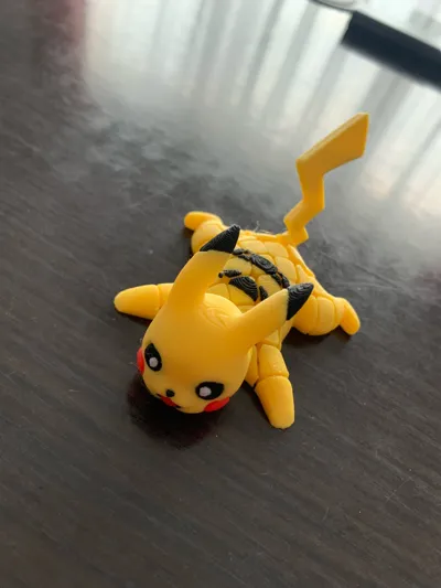 Flexi Pikachu - Free 3D Print Model - MakerWorld