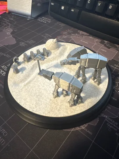 Star Wars Diorama - Hoth by Nikko_V MakerWorld: Download Free 3D Models