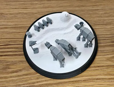 Star Wars Diorama - Hoth - Free 3D Print Model - MakerWorld