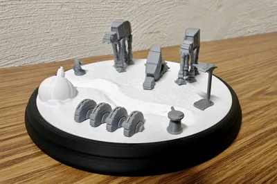 Star Wars Diorama - Hoth by Nikko_V MakerWorld: Download Free 3D Models