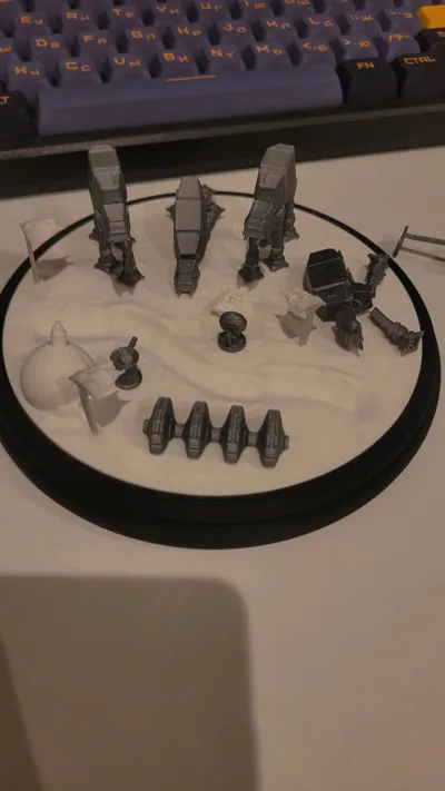 Star Wars Diorama - Hoth - Free 3D Print Model - MakerWorld