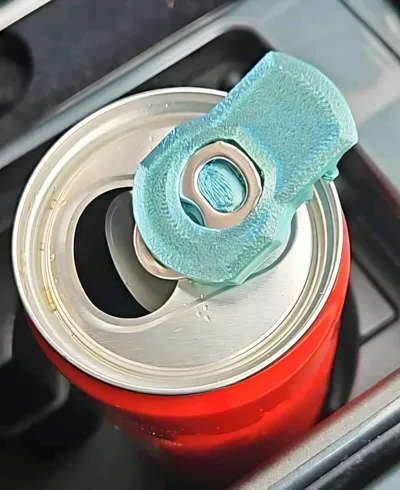 Snap-On Soda Can Lid & Opener - Free 3D Print Model - MakerWorld