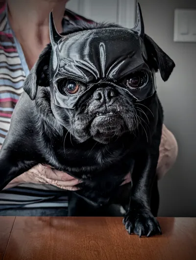 Batman Dog Mask for Short-Nosed Breeds - Free 3D Print Model - MakerWorld