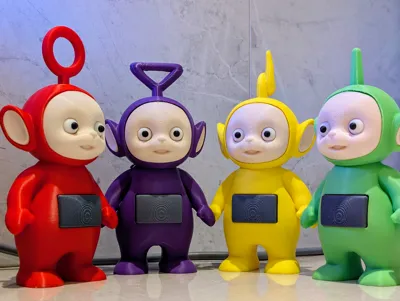 Teletubbies multiparts no ams - Free 3D Print Model - MakerWorld