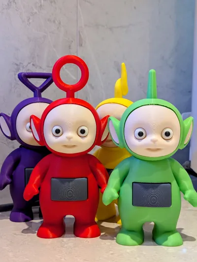 Teletubbies multiparts no ams - Free 3D Print Model - MakerWorld