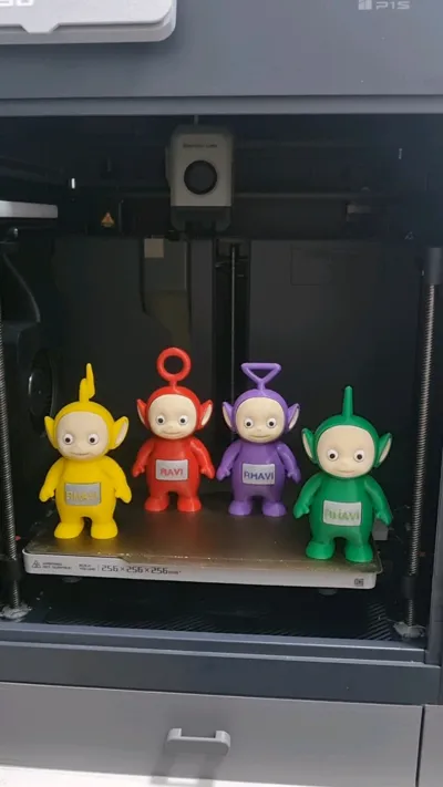 Teletubbies multiparts no ams - Free 3D Print Model - MakerWorld