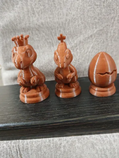 Dino Chess(Q_Craft) - Free 3D Print Model - MakerWorld