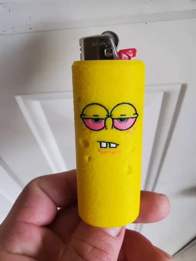 Chill Spongebob Squarepants Bic Lighter Sleeve - Free 3D Print Model ...