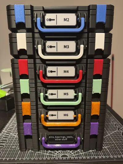 Gridfinity Storage Boxes by Pred Remixed by Andrianopolino MakerWorld ...