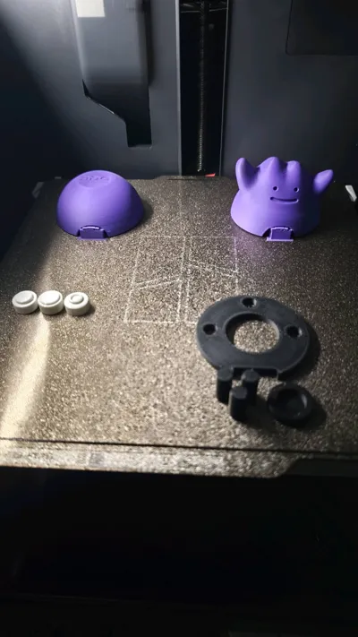 #0132 Ditto Pokéball - Multiparts - Free 3D Print Model - MakerWorld