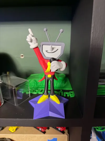 Deltarune Tenna Figure (No AMS required) - Free 3D Print Model - MakerWorld