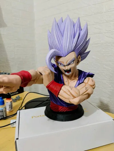 GOHAN BEAST BUST - Free 3D Print Model - MakerWorld