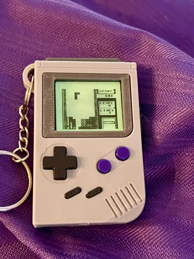 Mini GameBoy Keychain – Swappable Photo Cartridge by Zenit MakerWorld ...
