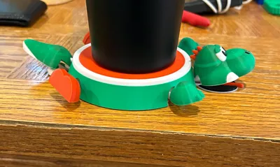 Animated, Articulated Yoshi Coaster Fidget - Free 3D Print Model ...