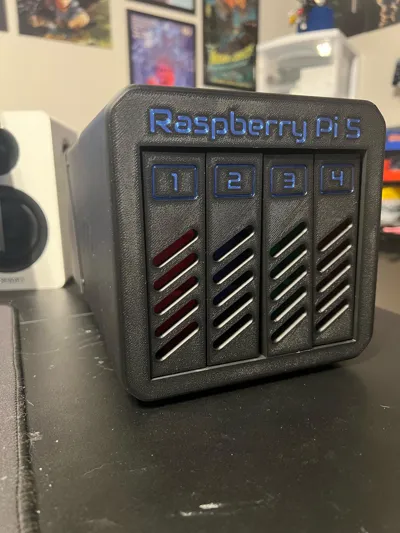 Raspberry Pi 5 Based 4-Bay NAS by mklements MakerWorld: Download Free ...