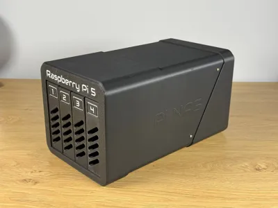 Raspberry Pi 5 Based 4-Bay NAS by mklements MakerWorld: Download Free 3D Models