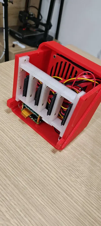 Raspberry Pi 5 Based 4-Bay NAS by mklements MakerWorld: Download Free ...