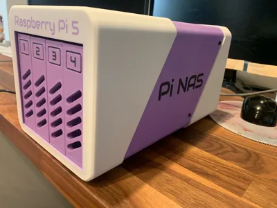Raspberry Pi 5 Based 4-Bay NAS by mklements MakerWorld: Download Free ...