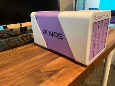 Raspberry Pi 5 Based 4-Bay NAS by mklements MakerWorld: Download Free ...