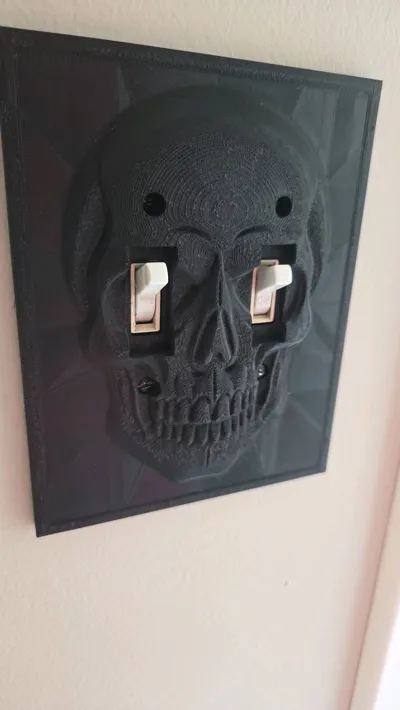 Skull Light Switch Cover - Free 3D Print Model - MakerWorld