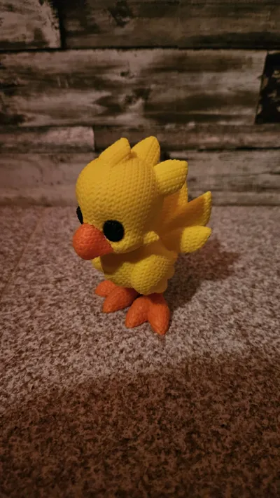 Knitted Chocobo - Free 3D Print Model - MakerWorld
