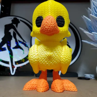 Knitted Chocobo - Free 3D Print Model - MakerWorld