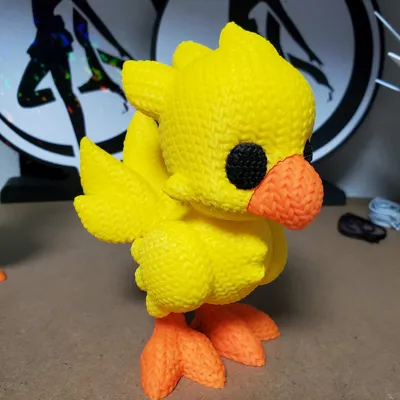 Knitted Chocobo - Free 3D Print Model - MakerWorld