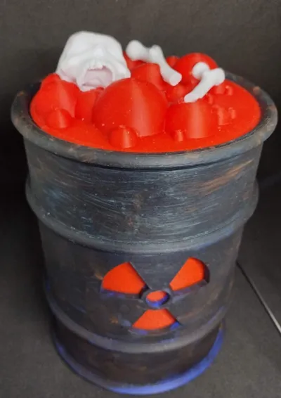 Toxic Waste Lamp - Eerie Radioactive Glow v2 by Trinkify3D MakerWorld ...