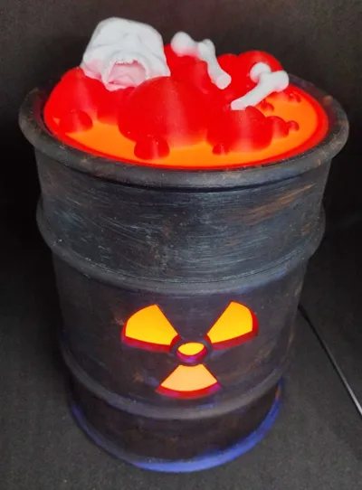 Toxic Waste Lamp - Eerie Radioactive Glow v2 by Trinkify3D MakerWorld ...