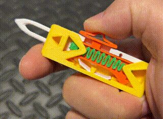 OTF Duo Double Bladed Fidget knife Over-Engineered by iczfirz ...