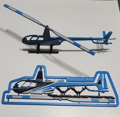 Helicopter kit card (Robinson R44) by pbbence1994 - MakerWorld