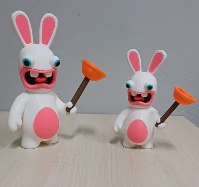 Multi-part Rabbids model, no AMS - Free 3D Print Model - MakerWorld