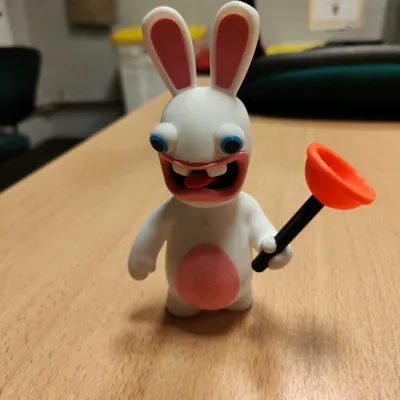 Multi-part Rabbids model, no AMS - Free 3D Print Model - MakerWorld