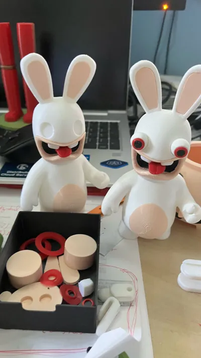 Multi-part Rabbids model, no AMS by mika MakerWorld: Download Free 3D ...