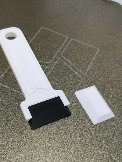 Bed Scraper, Spatula, Quick-Change Blade - Free 3D Print Model - MakerWorld