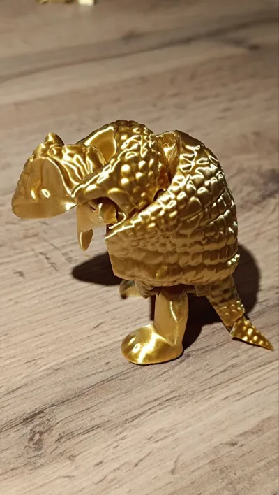 Cute Flexi Armadillo - Sits, Stands, Rolls, Hangs - Free 3D Print Model ...
