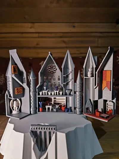 Hogwarts Castle Playset - Free 3D Print Model - MakerWorld