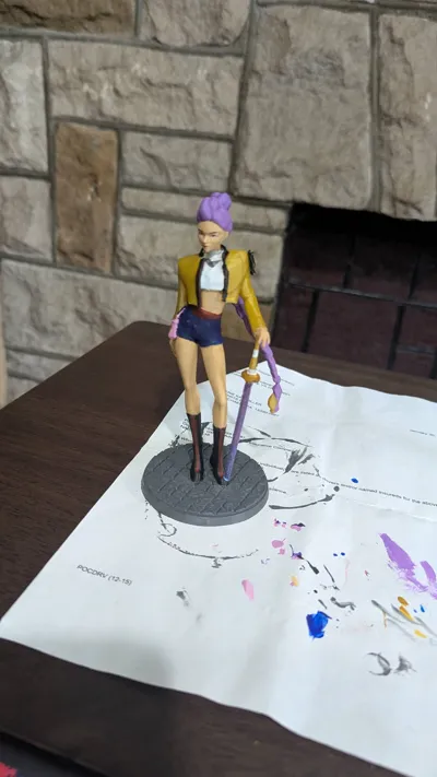 Rumi Statue Kpop Demon Hunters - Free 3D Print Model - MakerWorld