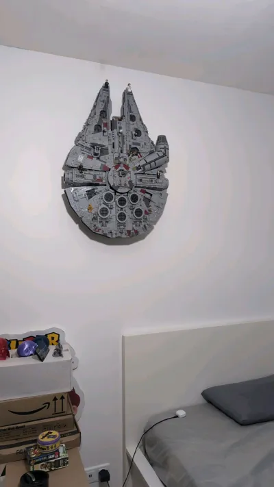 UCS Millennium Falcon Wall Display - Free 3D Print Model - MakerWorld