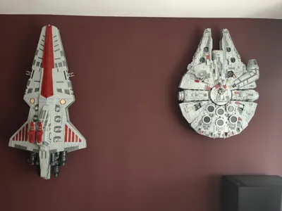 UCS Millennium Falcon Wall Display - Free 3D Print Model - MakerWorld