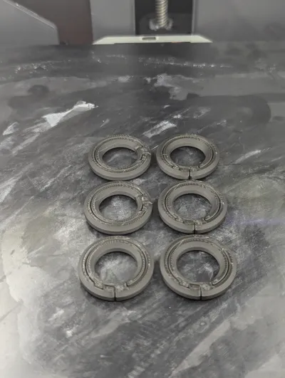 Split Ring (2 shapes x 6 sizes) by TrocheHole MakerWorld: Download Free 3D Models