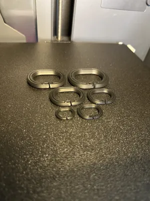 Split Ring (2 shapes x 6 sizes) by TrocheHole MakerWorld: Download Free 3D Models