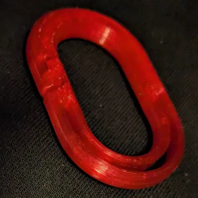 Oval Carabiner (7 sizes) by TrocheHole MakerWorld: Download Free 3D Models